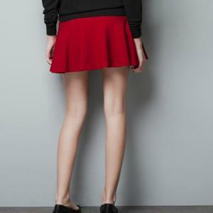 Fashion Women Party Cocktail Mini Skater Skirt Miniskirts Black Or Red ...