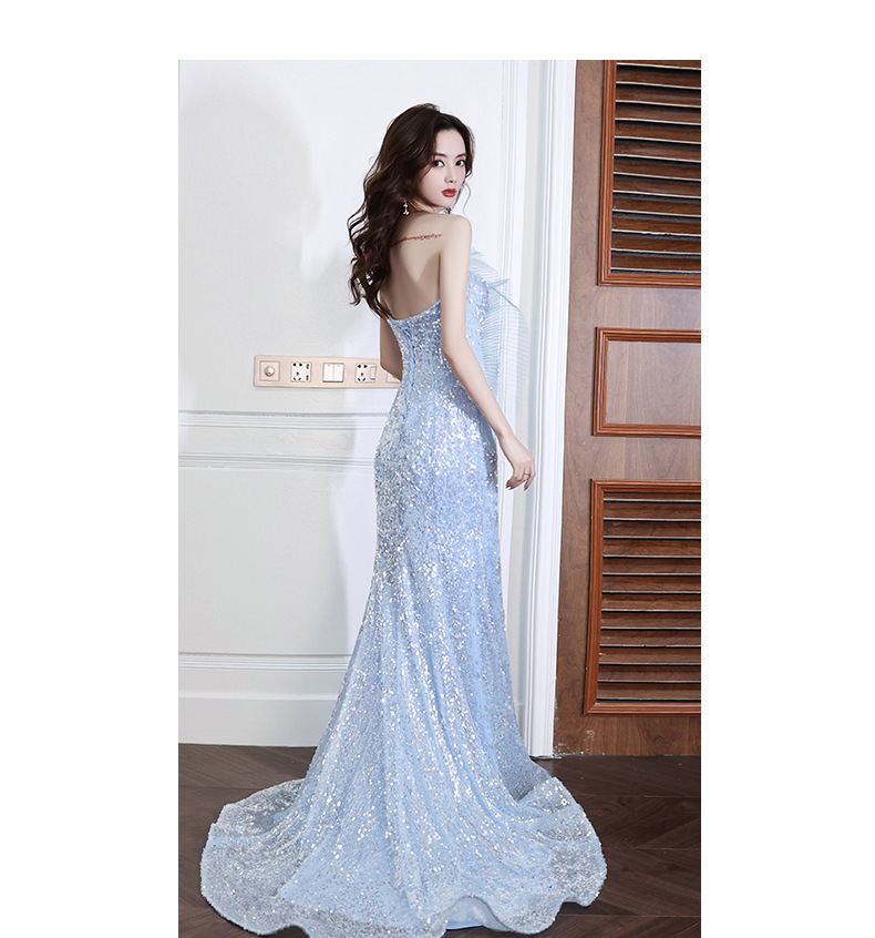 Banquet Evening Clubbing Sequin Tube Top Starry Tail Sexy Fishtail ...