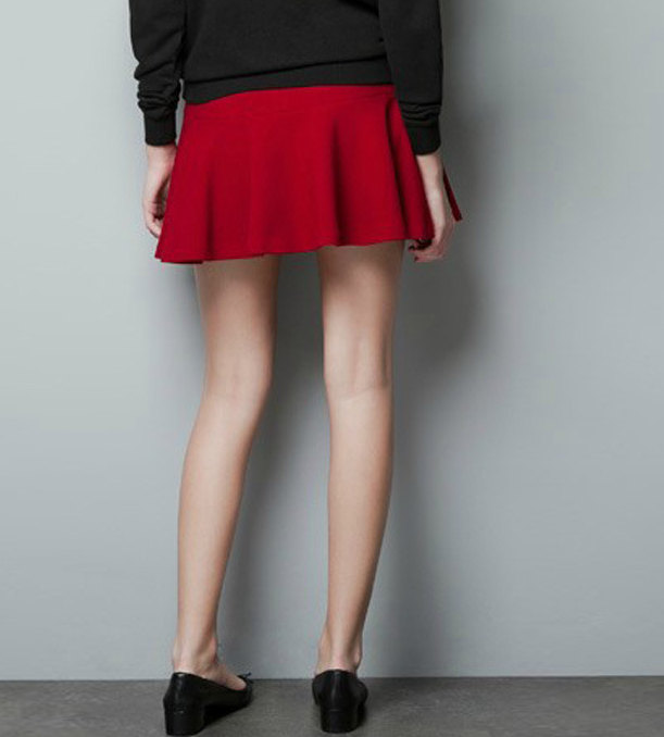 Fashion Women Party Cocktail Mini Skater Skirt Miniskirts Black Or Red ...
