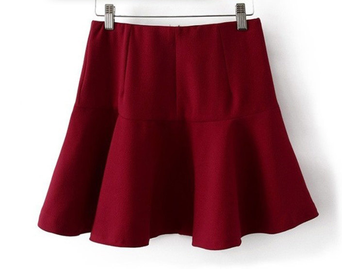 Fashion Women Party Cocktail Mini Skater Skirt Miniskirts Black Or Red ...